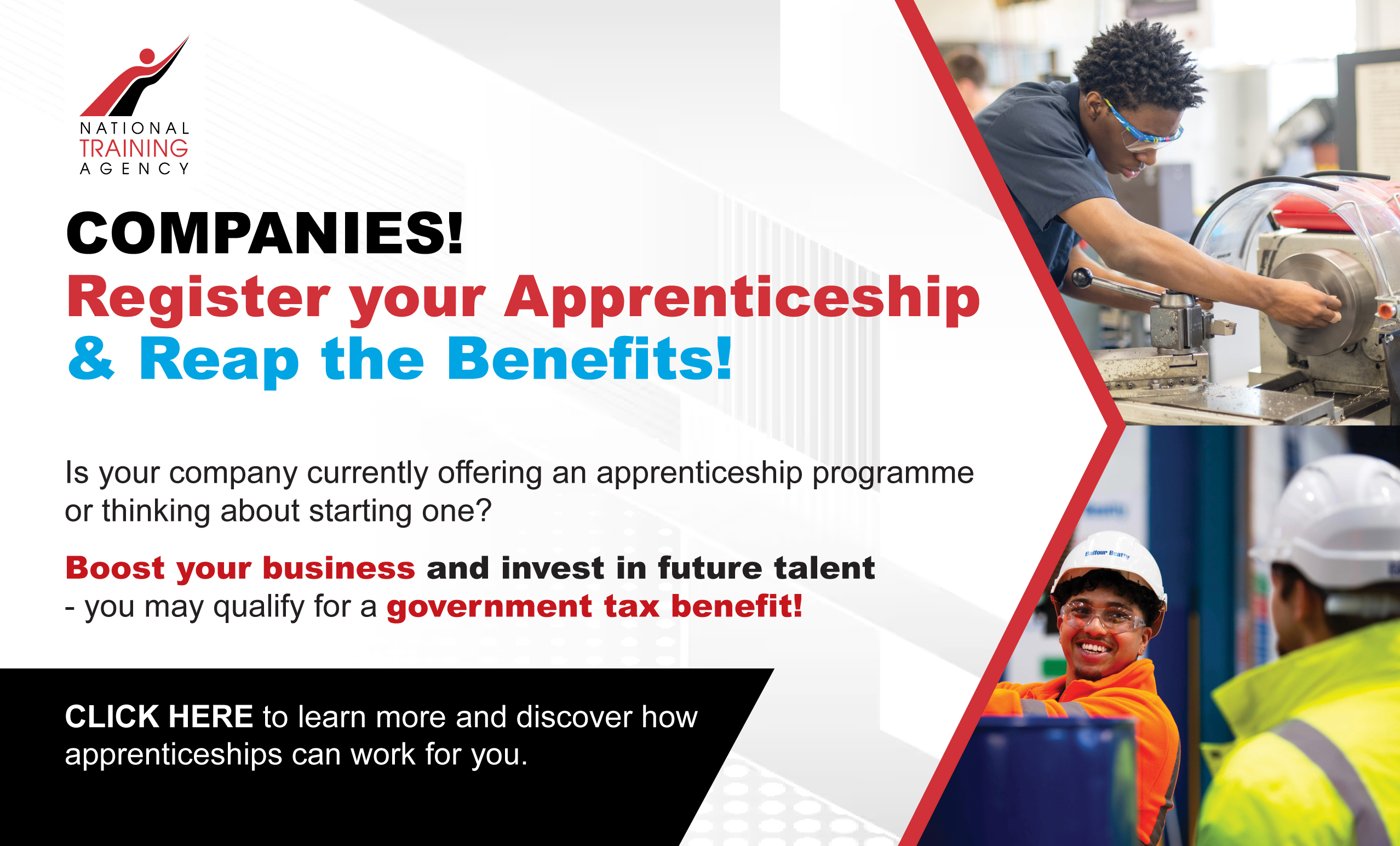 National Training Agency – … Preparing tomorrow's workforce today..